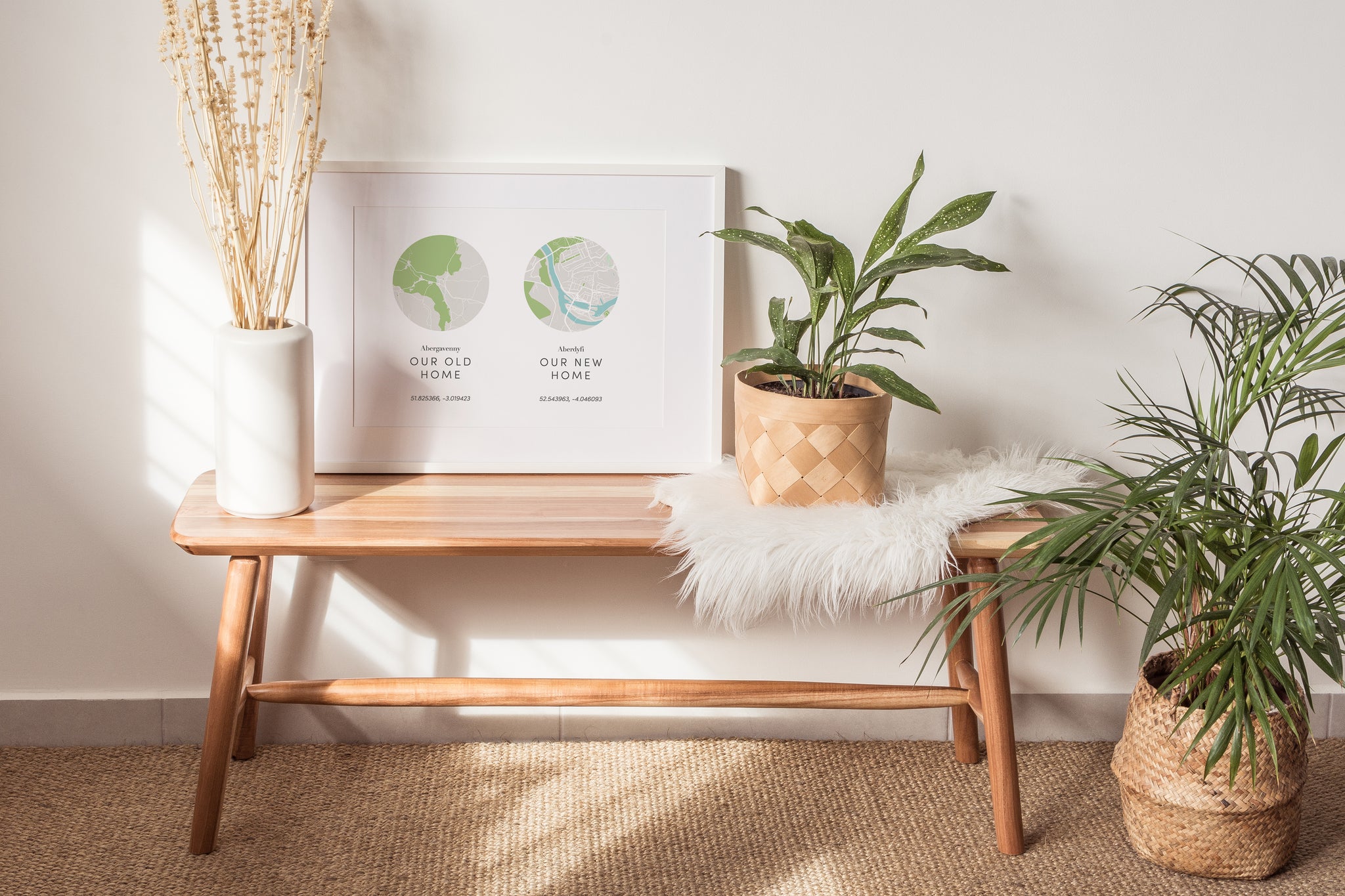 Personalised Special Places Map Print (unframed) – Designed by Leanne